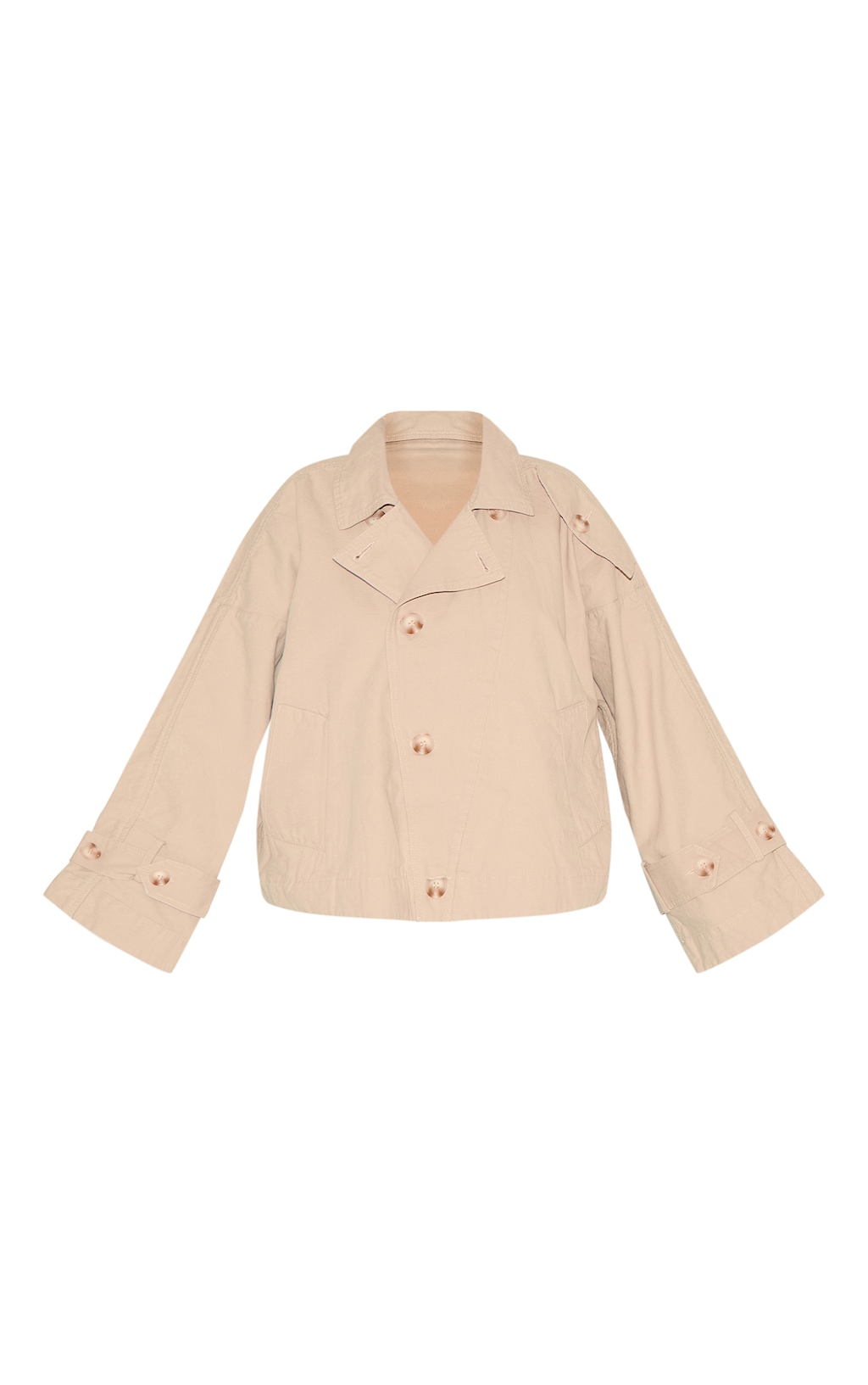 Stone Wrap Over Detail Canvas Trench Coat | Outerwear ...