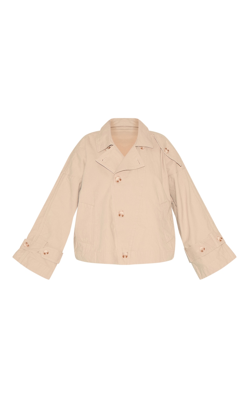 Stone Wrap Over Detail Canvas Trench Coat | Outerwear ...