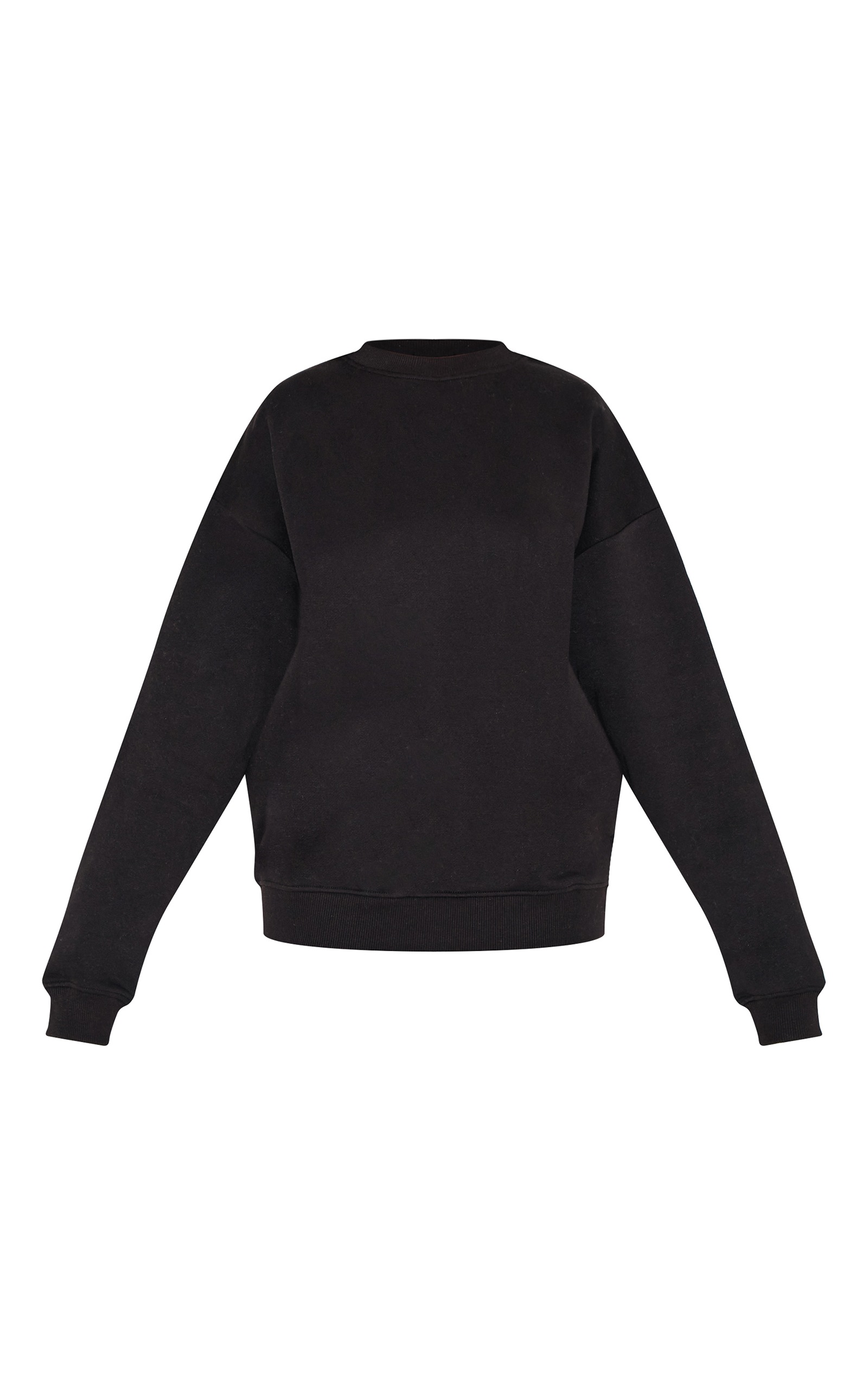 Petite Black Ultimate Basic Oversized Sweatshirt | Petite ...
