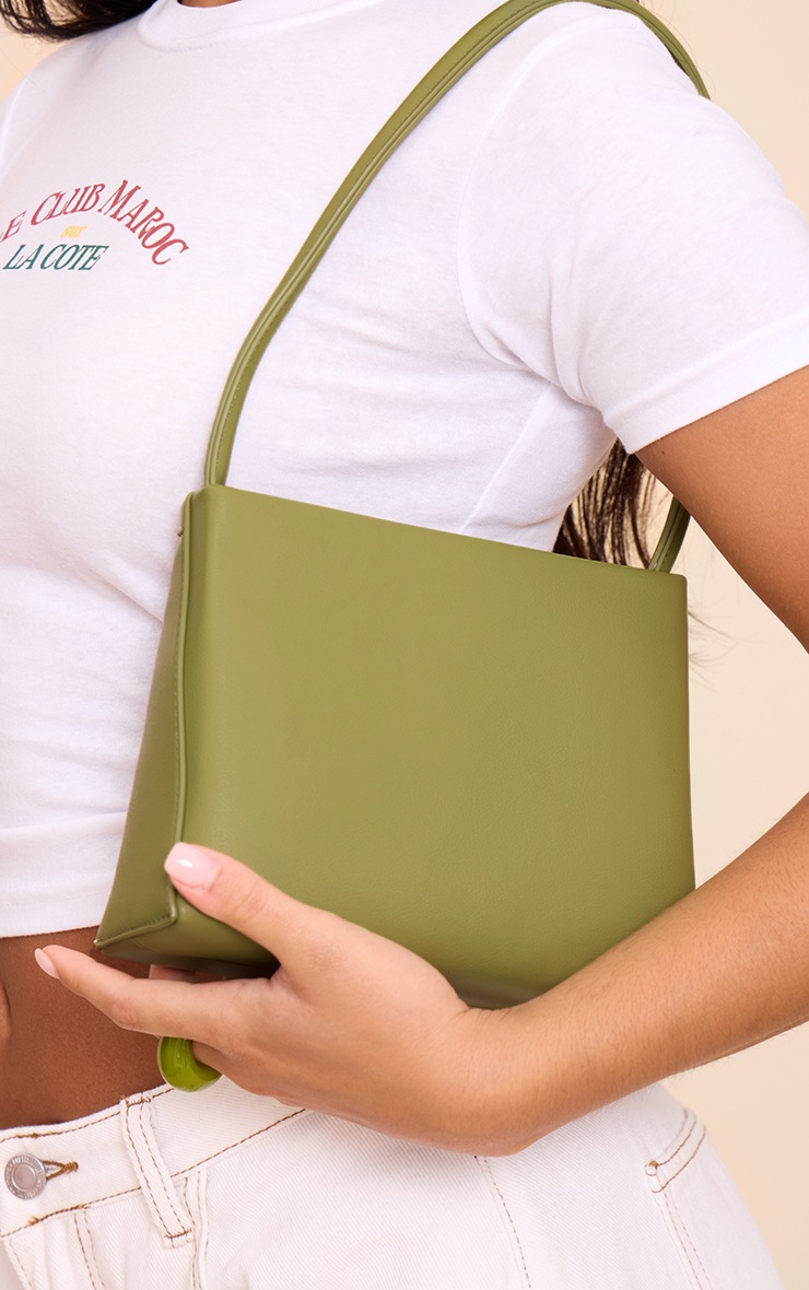 Olive Structured Mini Shoulder Bag | Accessories | PLT
