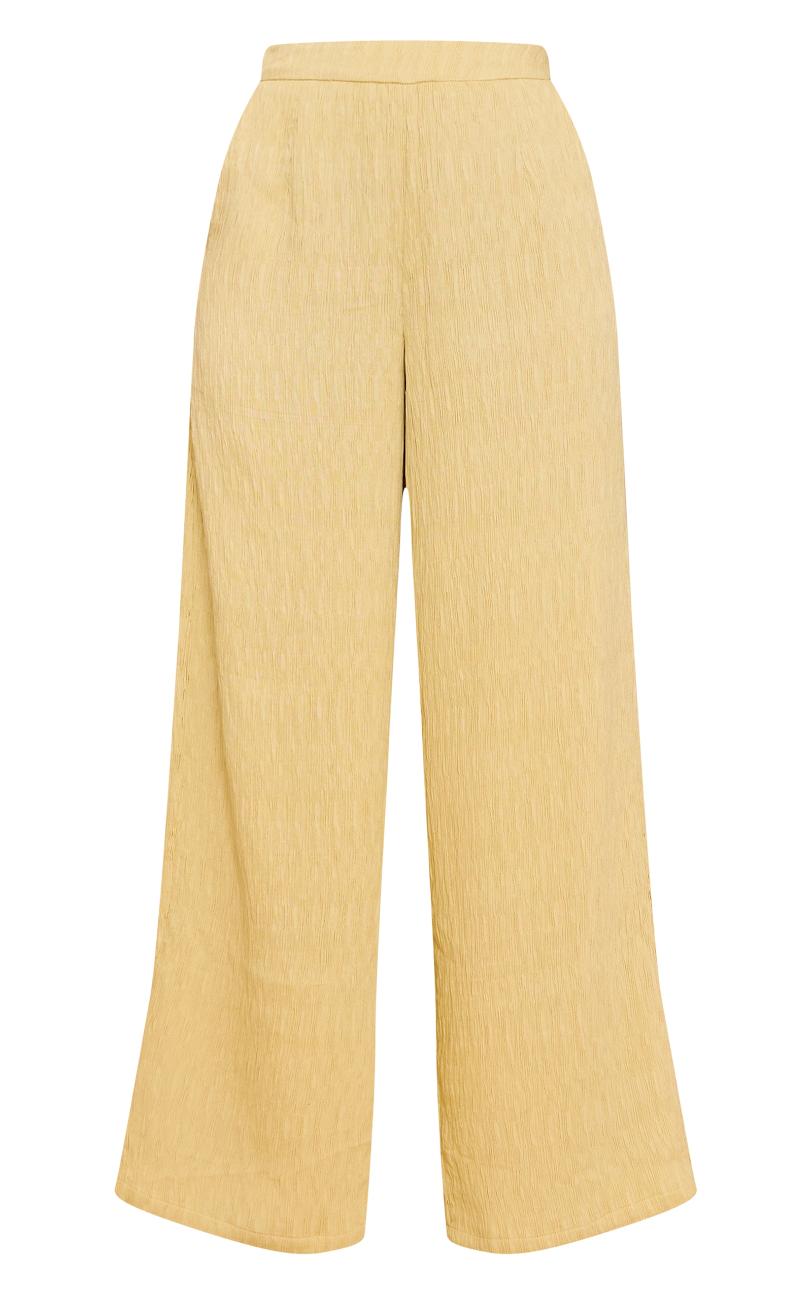 Lemon Textured Wide Leg Trouser | Co-ords | PLT