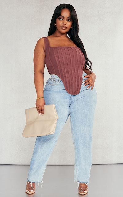 Brown corset | PrettyLittleThing