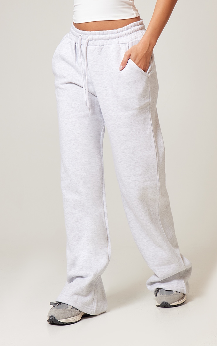 Grey Oversized Drawstring Wide Leg Sweatpant | Athleisure | PLT USA