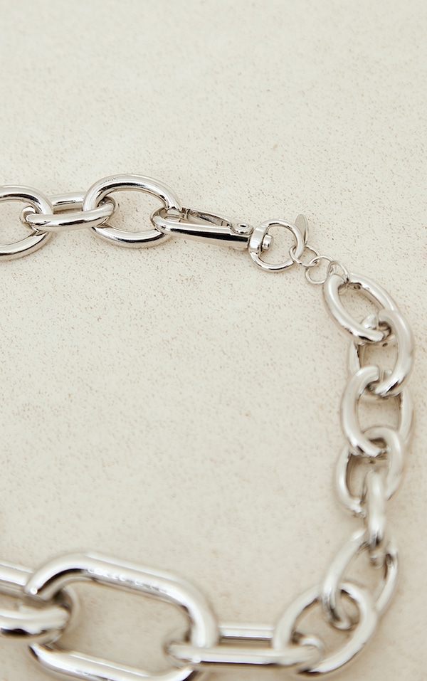 Silver Lightweight Chunky Chain Necklace | Accessories ...