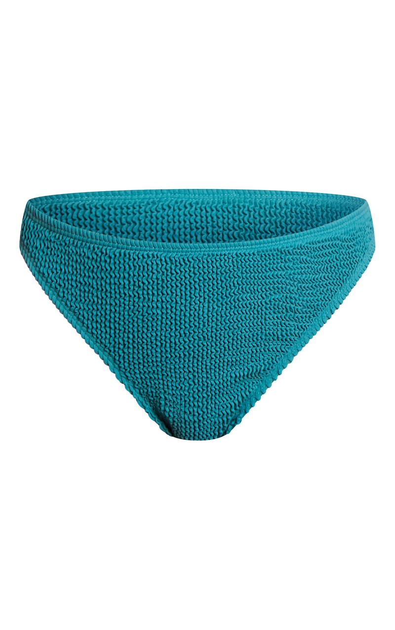 Teal Crinkle Tanga Bikini Bottoms | Swimwear | PLT USA
