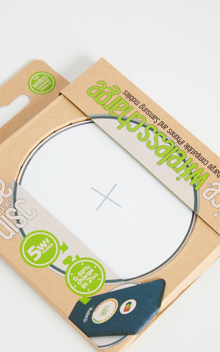 Juice White Wireless Charging Disc 5W | PrettyLittleThing