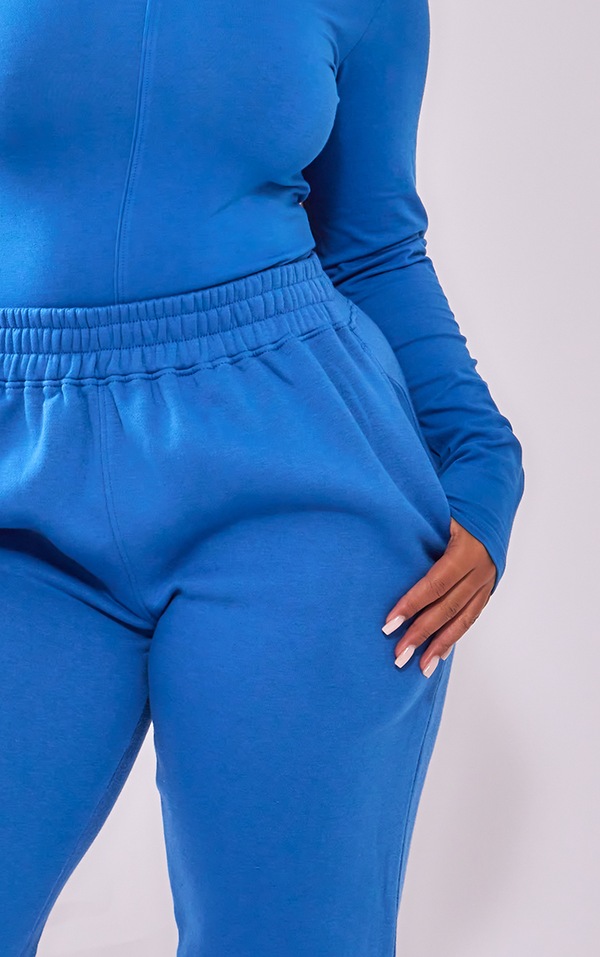 Shape Bright Blue High Waist Cuffed Sweatpants | Shape | PLT USA
