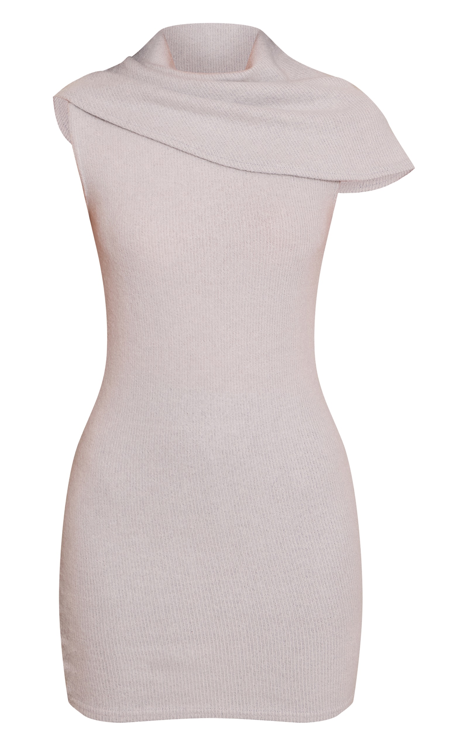 Grey Draped Scarf Detail Bodycon Dress | Dresses | PLT USA