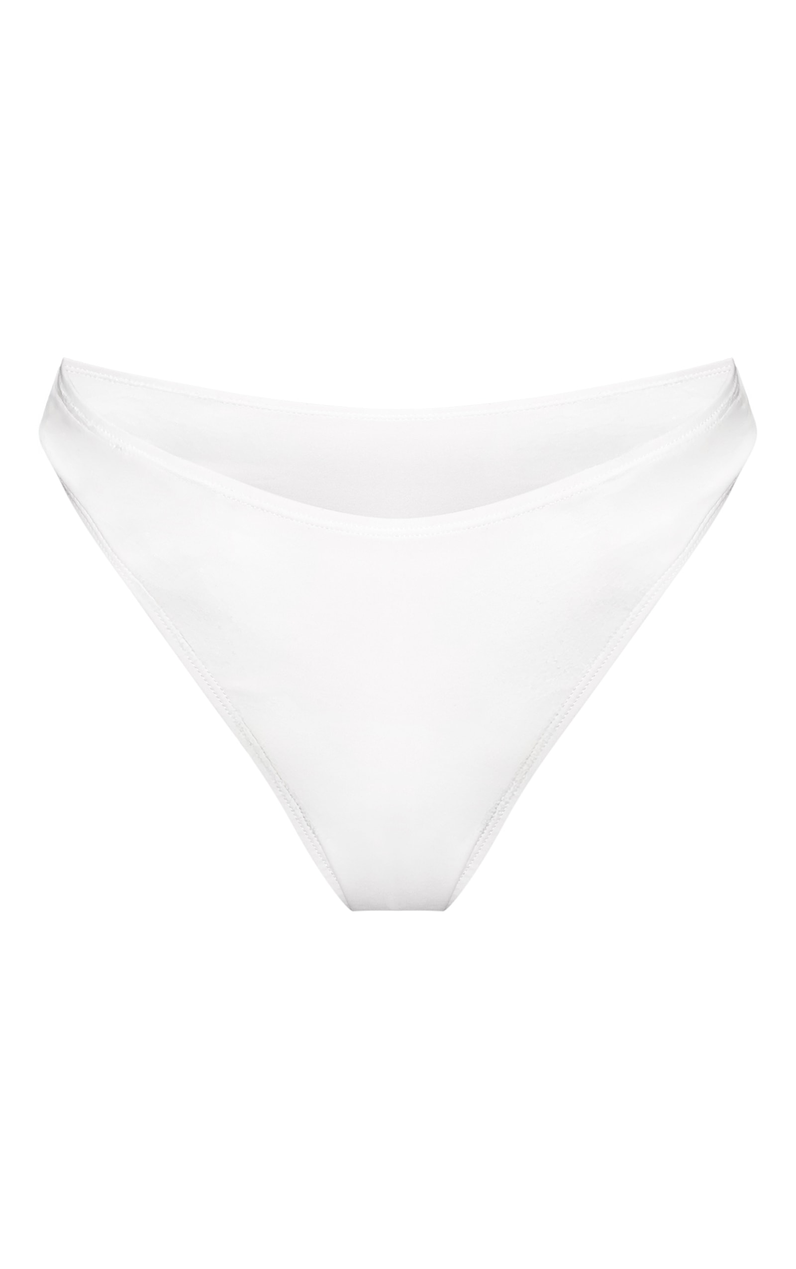 White Basic Tanga Bikini Bottom | Swimwear | PLT IRE