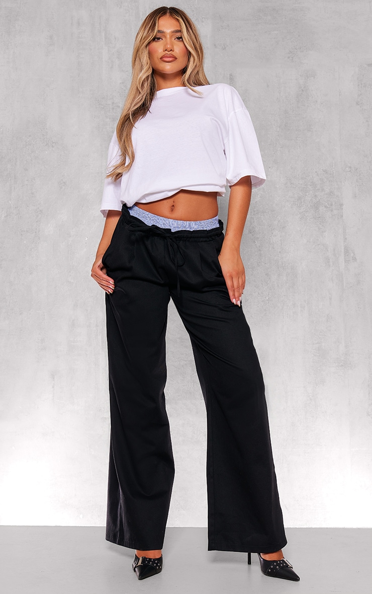 Double waistband pants | PrettyLittleThing IE