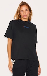 Black Sport Collective Boxy Oversized T Shirt | Activewear | PrettyLittleThing AUS