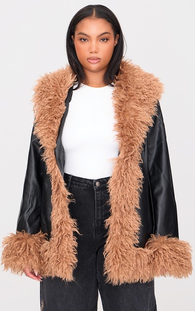 Long faux fur coats | PrettyLittleThing