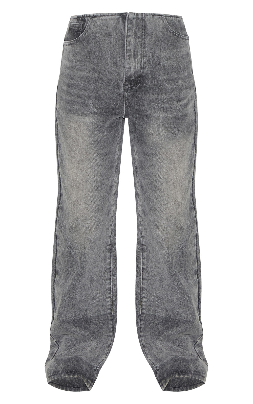 Petite Grey Denim Mid Rise Invisible Waistband Jeans | Petite ...