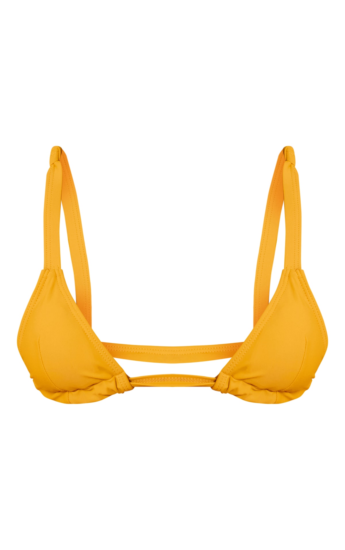 Mustard Micro Triangle Bikini Top | Swimwear | PLT