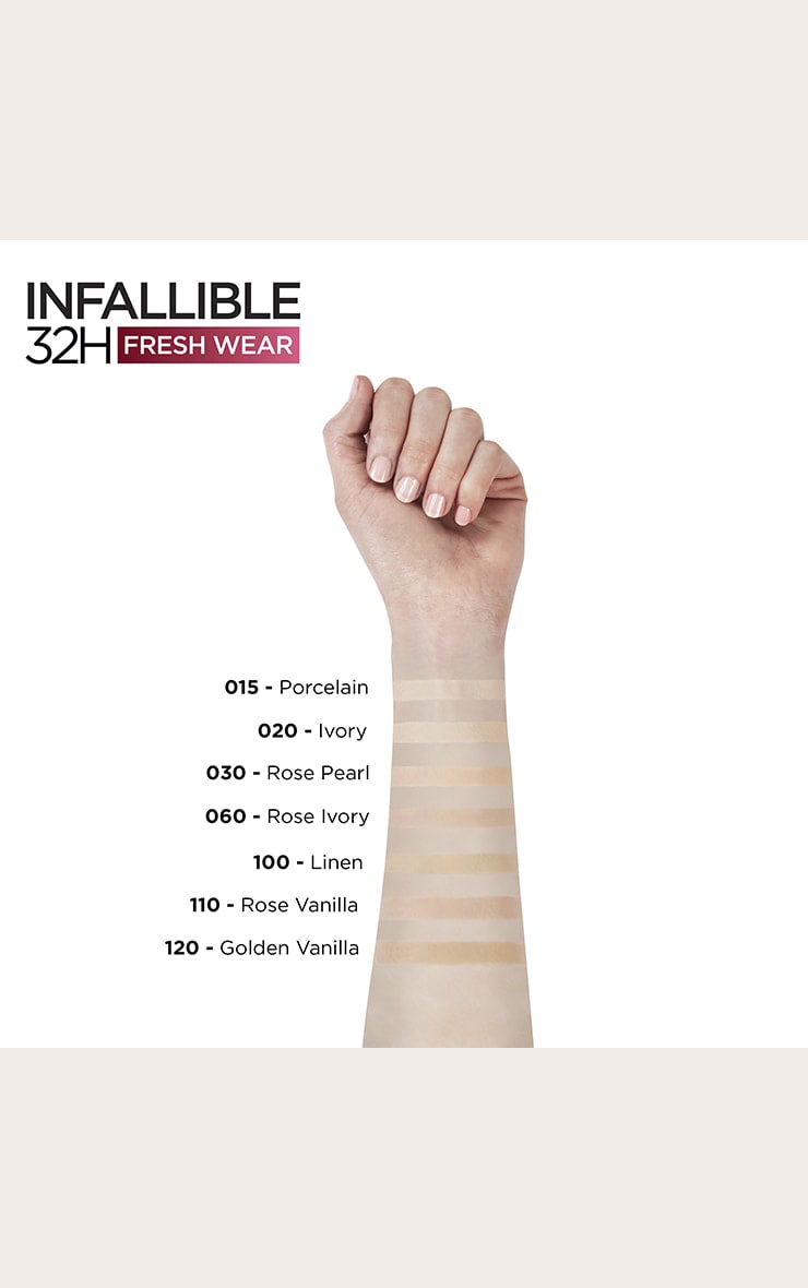 L'Oreal Paris Infallible 32H Fresh Wear Foundation 110 Rose Vanilla ...