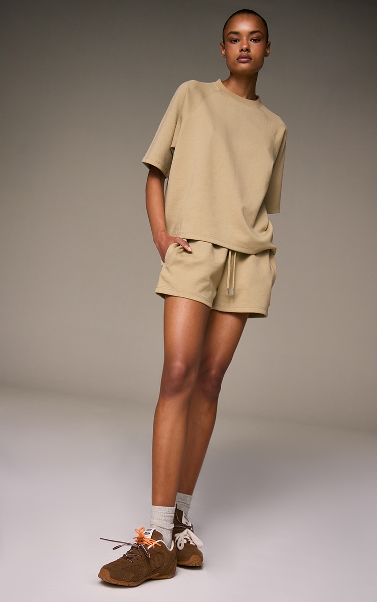 Sage Embroidered Interlock Boxy Tee | Athleisure | PLT USA