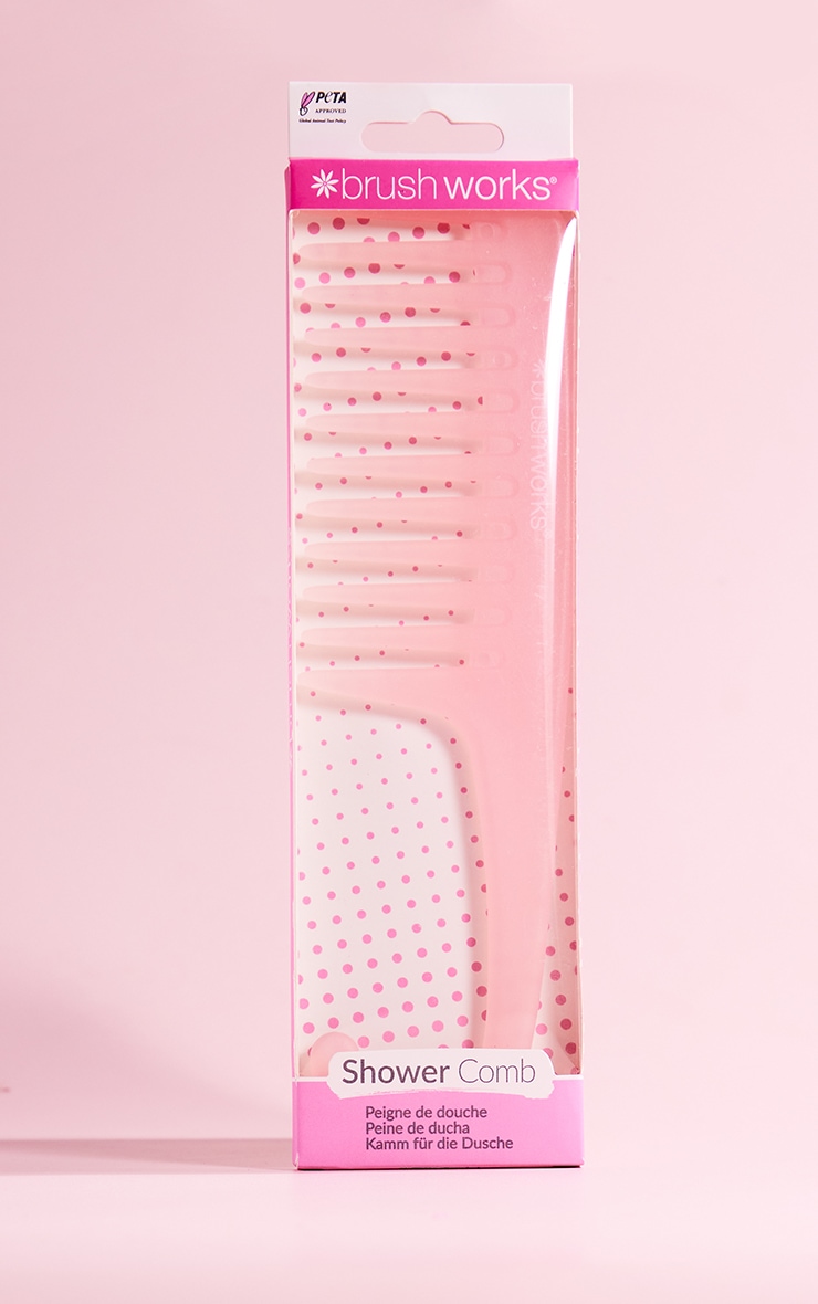 Brushworks Shower Comb Pink | Beauty | PrettyLittleThing