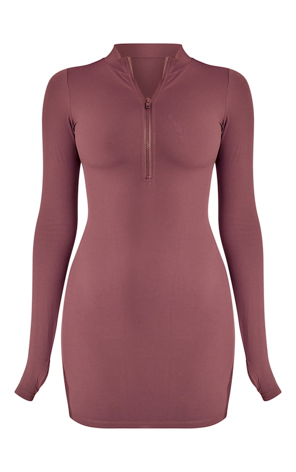 Eggplant Core Collection Tab Contour Half Dress | PrettyLittleThing CA