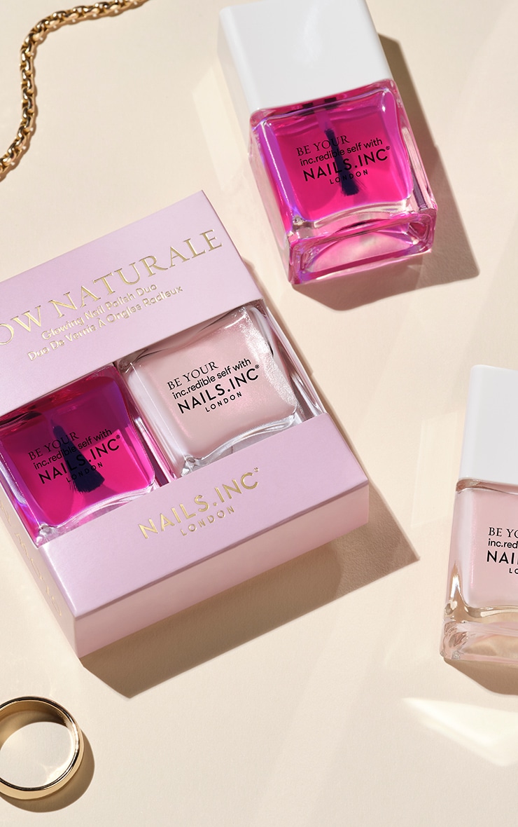 Nails.INC Glow Naturale Nail Polish Duo | Beauty | PLT