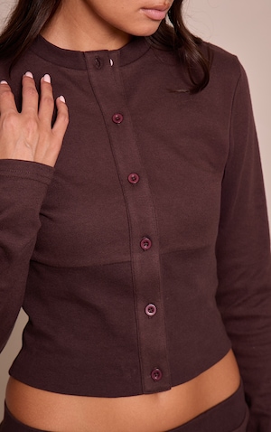 Dark Brown Super Soft Top | Co-ords | PrettyLittleThing USA