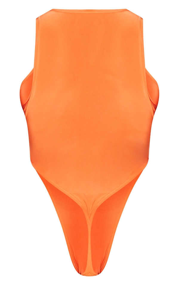 Shape Orange Racer Slinky High Leg Bodysuit | Shape | PLT