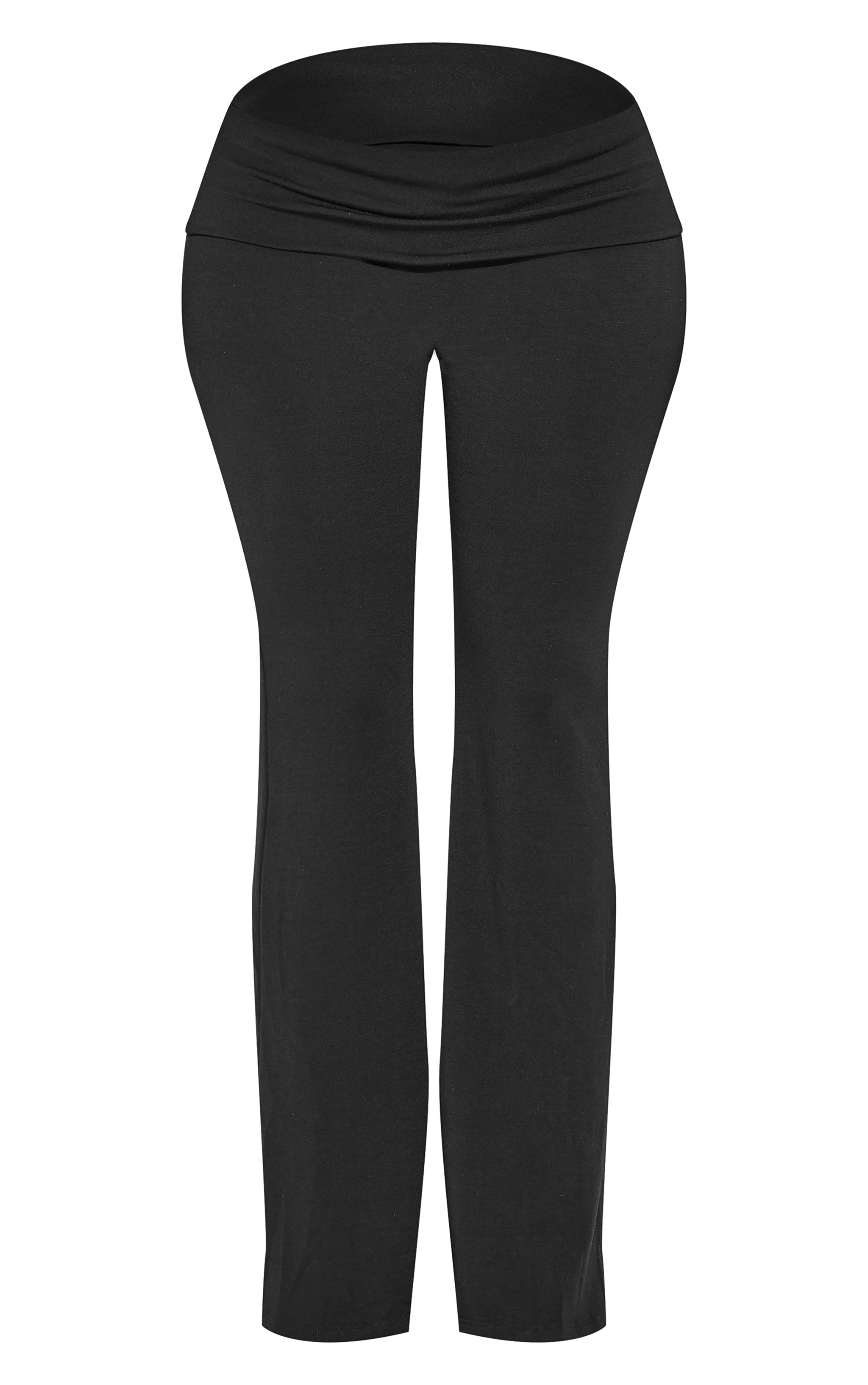 Shape Black Contour Foldover Waist Flare Pants | Shape ...