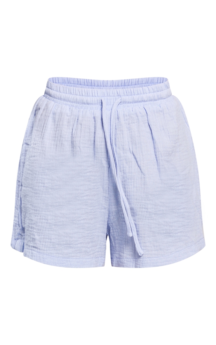 Pale Blue Woven Floaty Short | Co-Ords | PrettyLittleThing