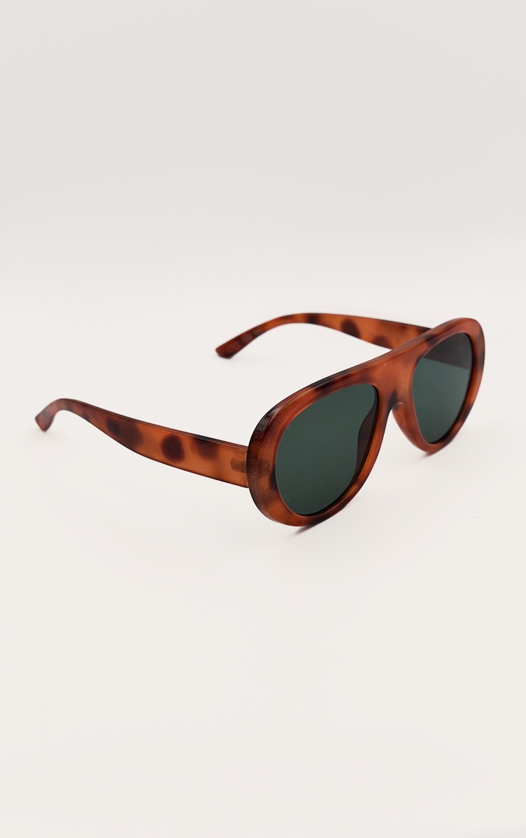 Orange Tortoiseshell Round Aviator Sunglasses | Accessories ...