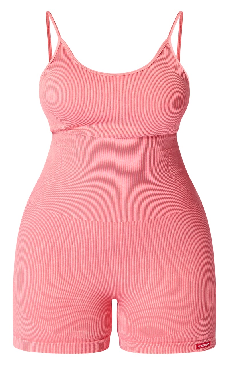 PLT Plus Raspberry Acid Wash Seamless Gym Unitard | Athleisure ...