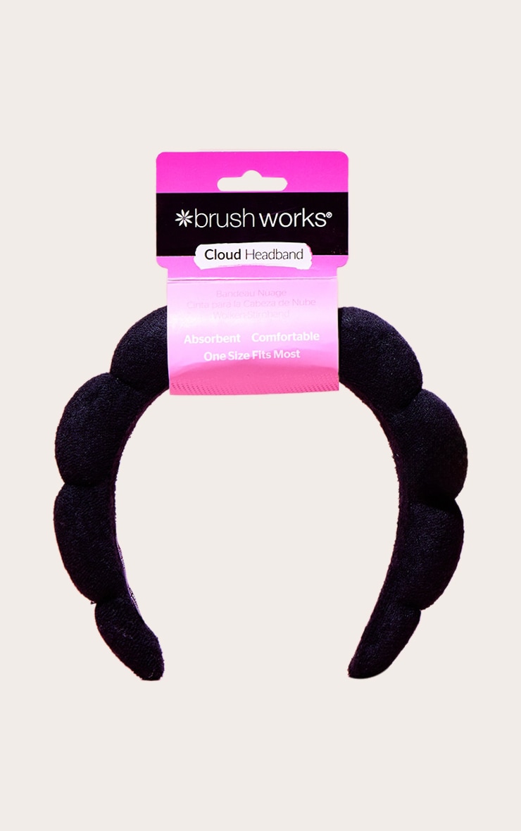 Brushworks Black Cloud Headband | Beauty | PrettyLittleThing