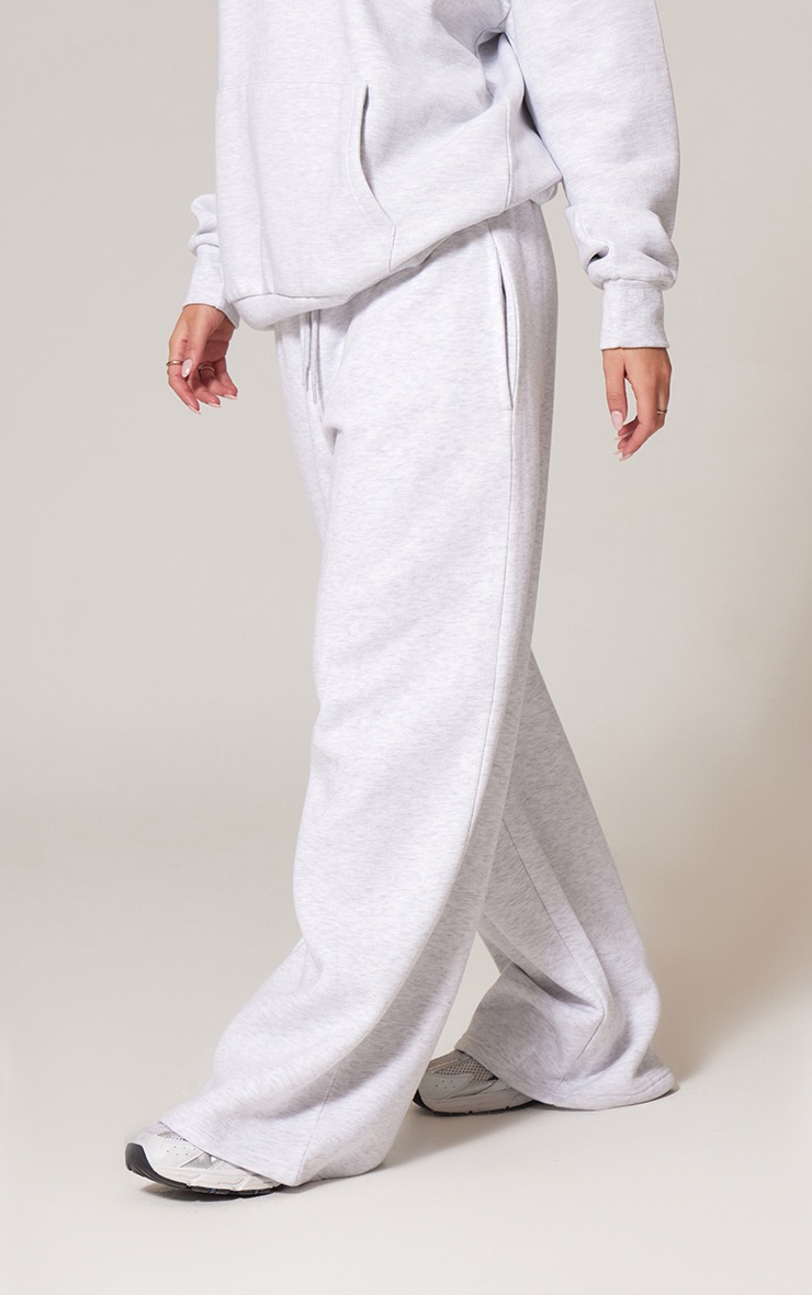 Ash Grey Premium Wide Leg Sweat Sweatpants | Athleisure | PLT USA