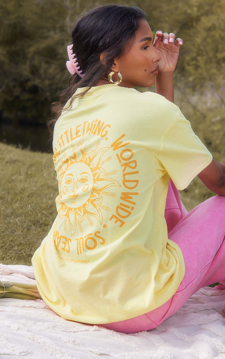 Plt Lemon Soul Searching Print T Shirt | Tops | PrettyLittleThing USA