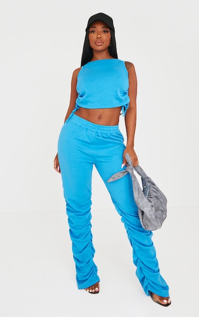 Blue Joggers | PrettyLittleThing