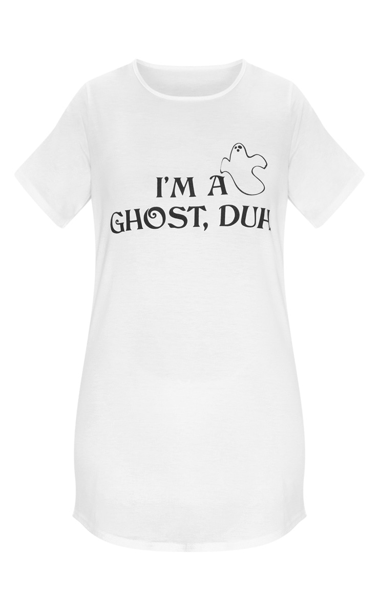 I'M A Ghost, Duh Halloween White Nightie | PrettyLittleThing