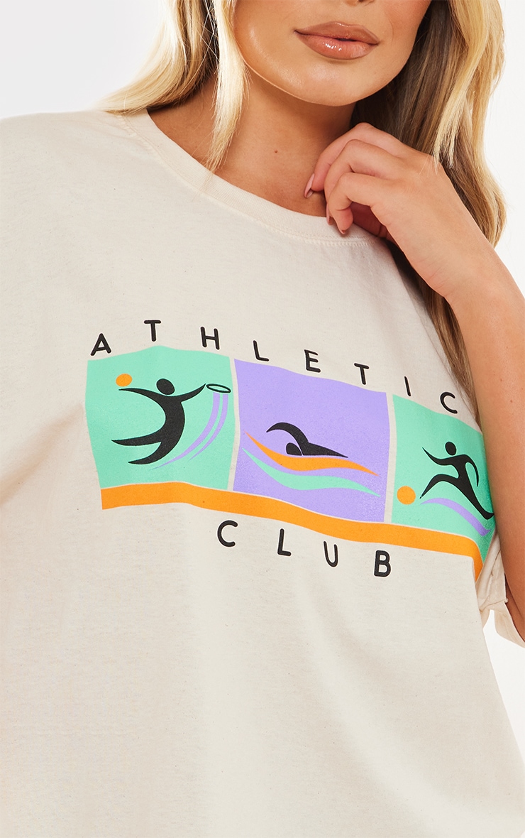 Natural Athletics Club Print T Shirt | Tops | PrettyLittleThing