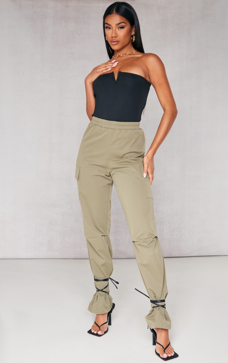 Black Bandage V Bar Bodysuit | Tops | PLT UAE