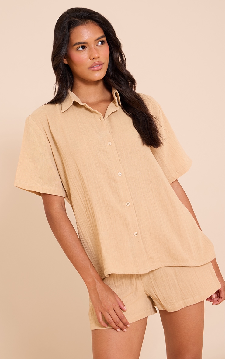 Stone Cheesecloth Short Sleeve Short Pj Set | Lingerie & Nightwear ...