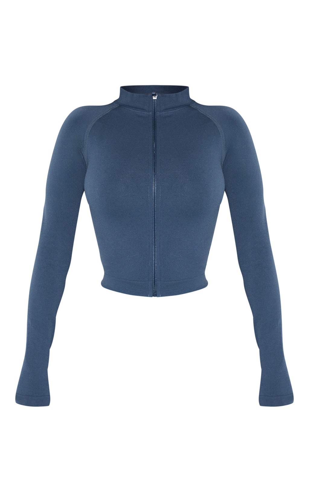 Shape Navy Seamless Active Zip Through Jacket | Shape | PLT AUS
