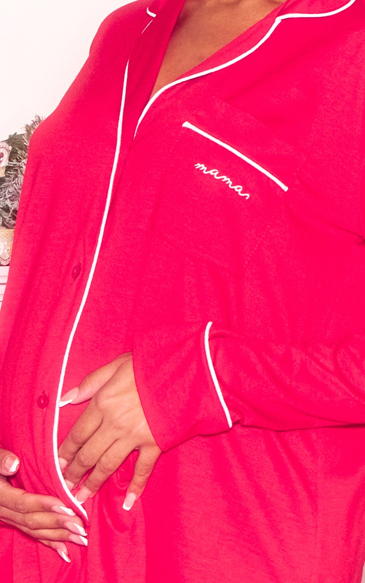 Maternity Red Mama Oversize Nightshirt | Maternity | PLT