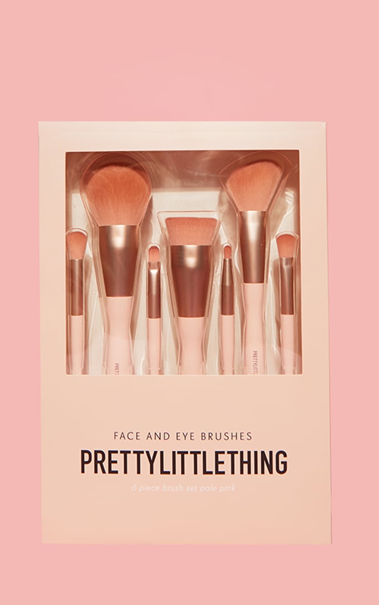 Plt 7 Piece Pink Face & Eye Brush Set | PrettyLittleThing AUS