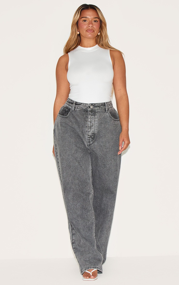 Shape White Sculpted High Neck Bodysuit | Shape | PLT