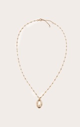 Cream Pearl Pendant Bobble Chain Necklace | Accessories | PLT
