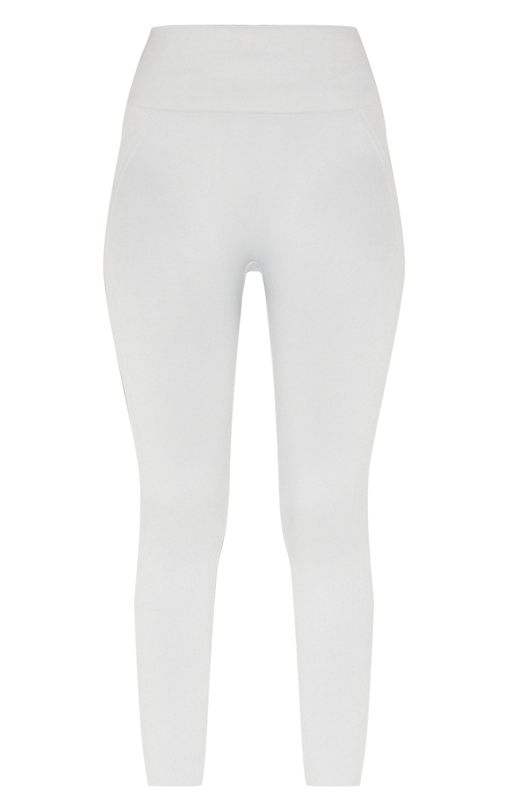 Light Grey Seamless Line High Waisted Leggings | Athleisure | PLT