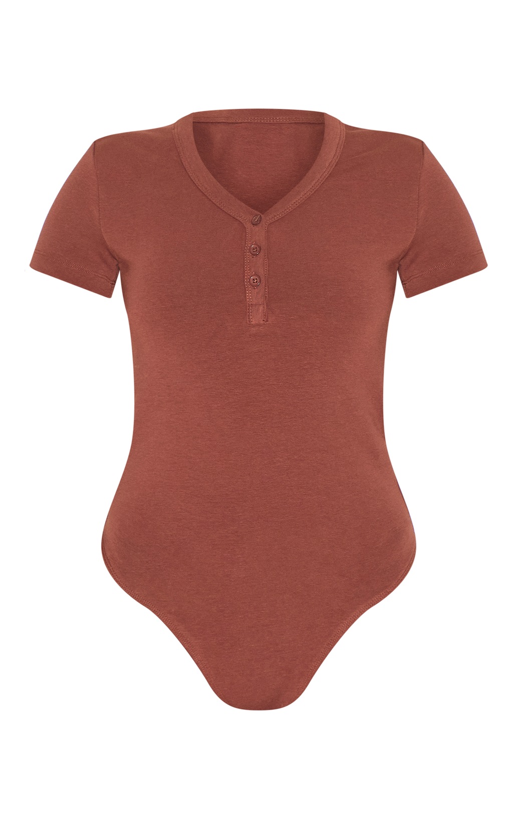 Chocolate Interlock Down Short Sleeve Bodysuit | Athleisure ...