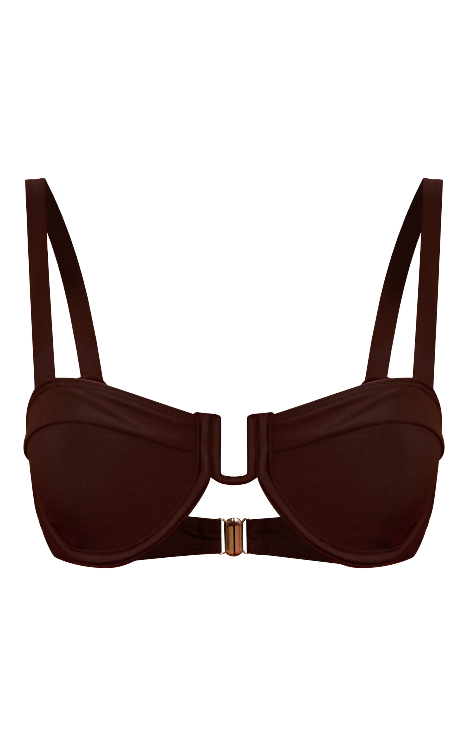 Espresso U Bar Underwired Bikini Top | Swimwear | PLT USA