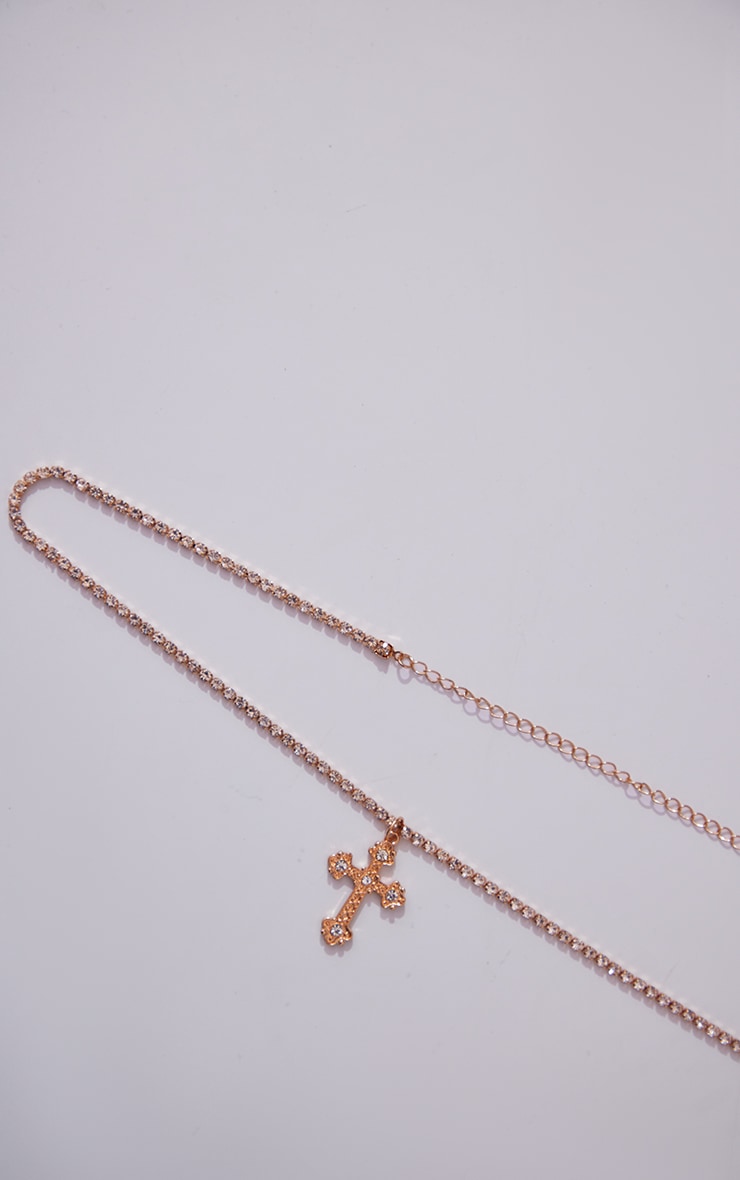 Gold Twist Chain Cross Belly Chain | PrettyLittleThing USA