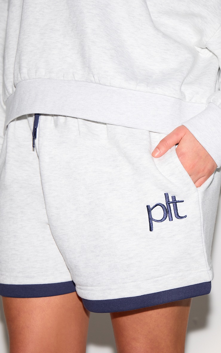 Plus Ash Grey Plt Sweat Short | Plus Size | PLT