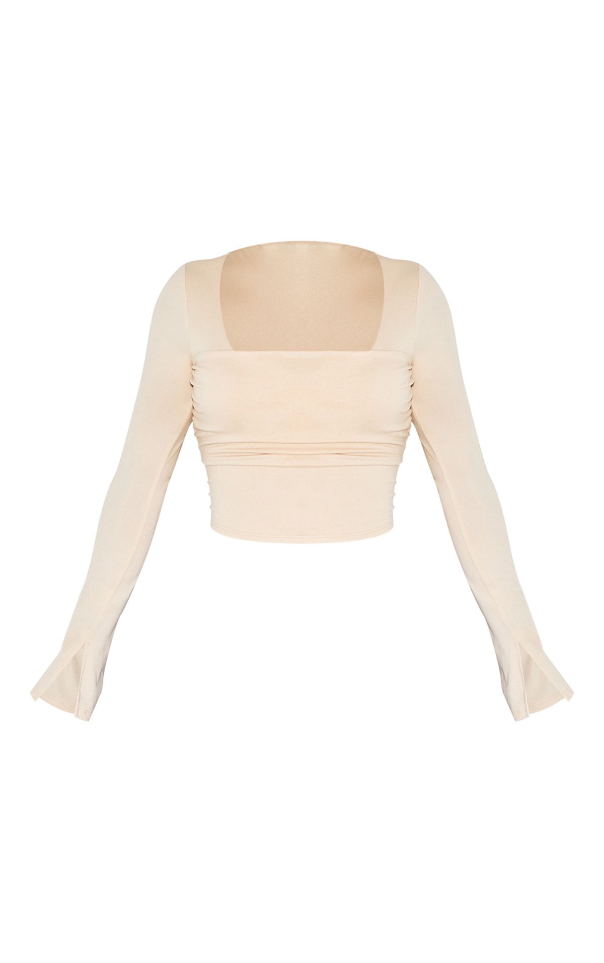 Shape Cream Super Scoop Neck Bust Long Sleeve Top | Shape | PLT