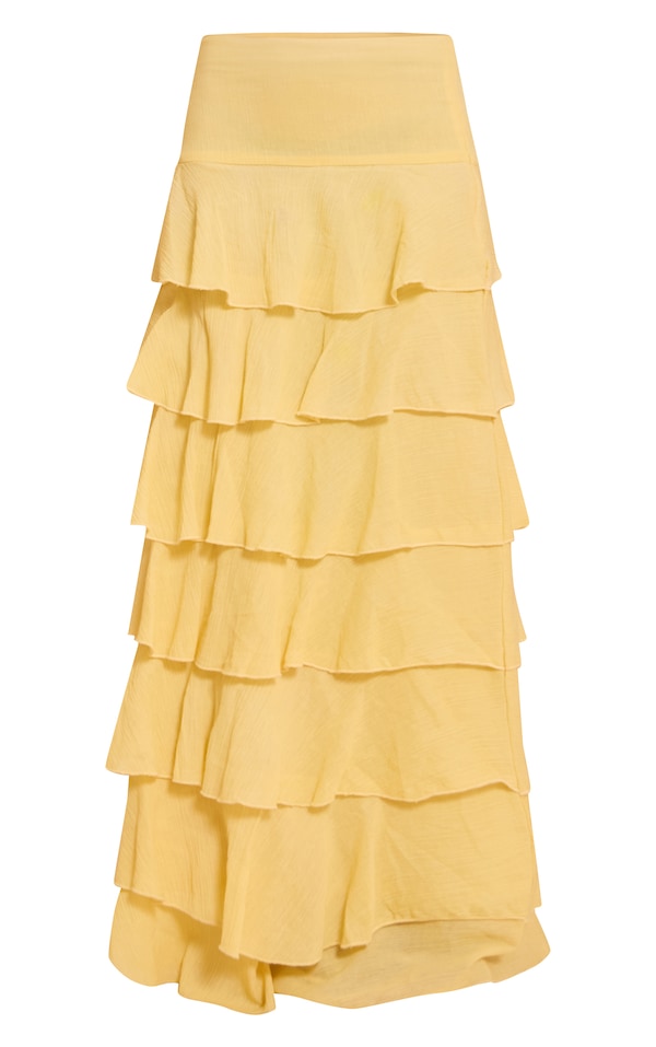 Lemon Cheesecloth Rara Maxi Skirt | Bottoms | PLT USA
