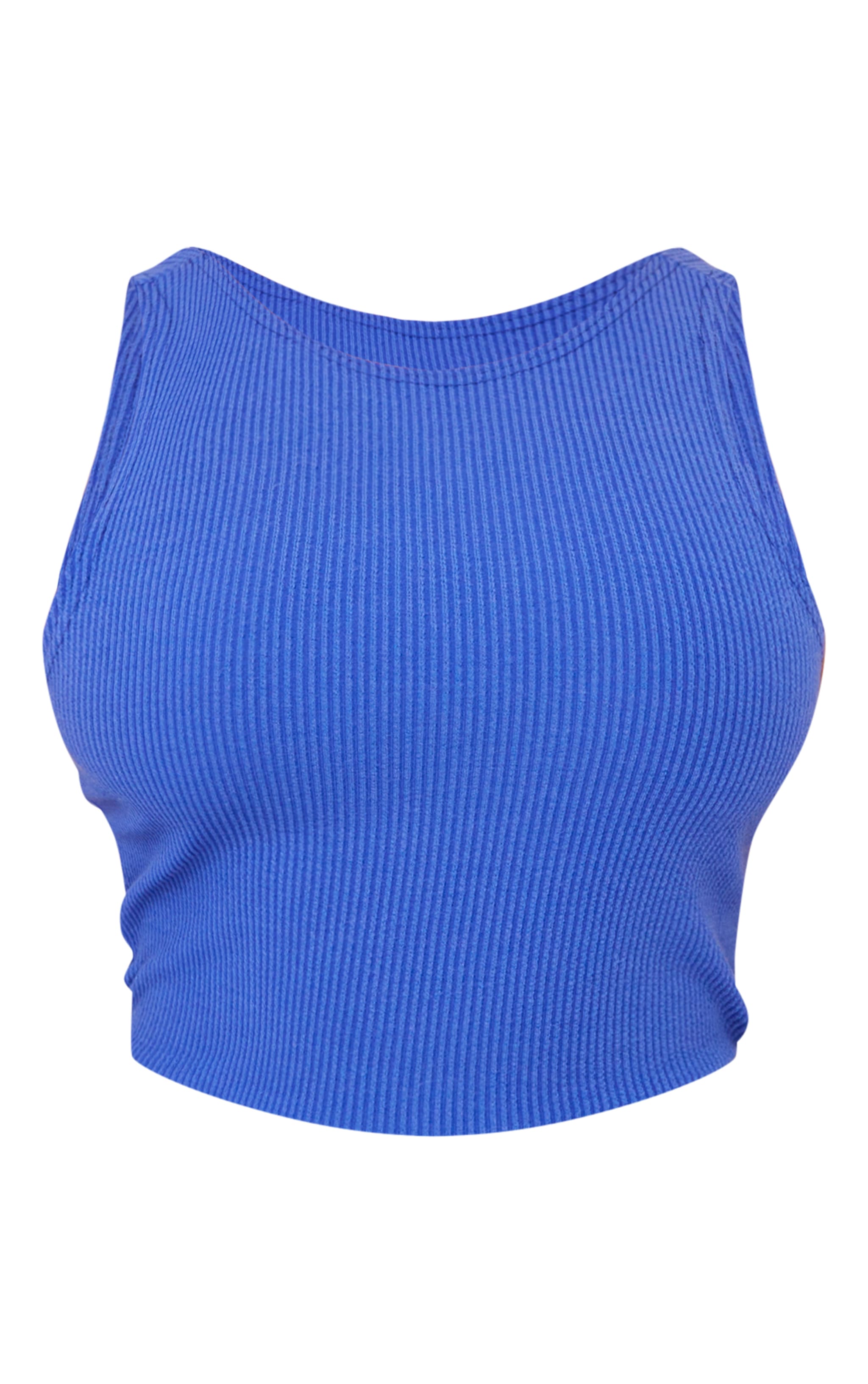 Shape Bright Blue Crinkle Rib Tie Detail Unitard | Shape | PLT